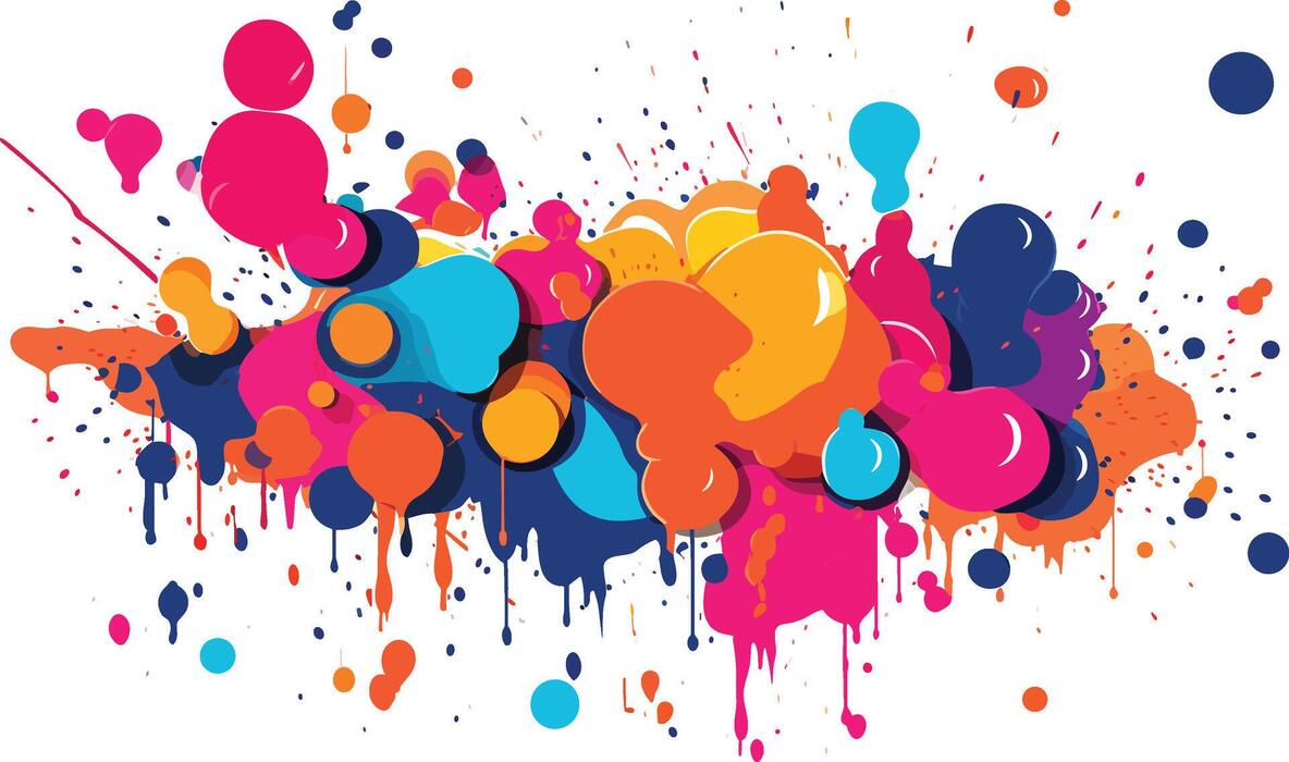 Colorful Paint Splash Vector Art, Icons, and Graphics for Free Download