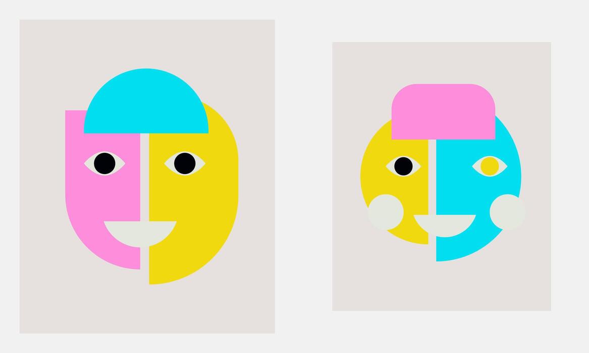 Abstract Background Portrait Vector Art, Icons, and Graphics for Free ...