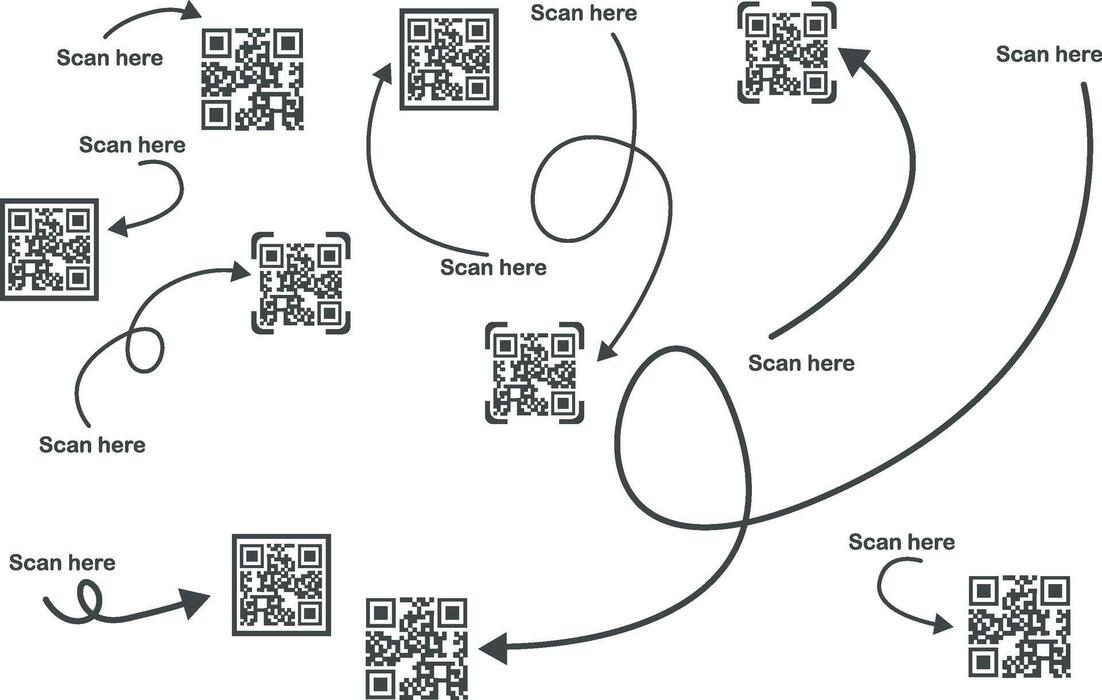 Qr Code Scanning Process Vector Art, Icons, and Graphics for Free Download