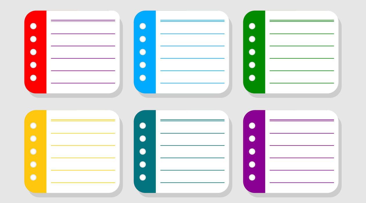 Notebook Label Vector Art, Icons, and Graphics for Free Download