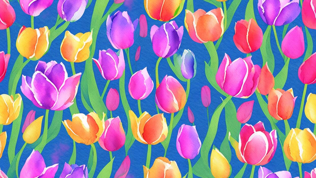 Tulip Seamless Pattern Stock Photos, Images and Backgrounds for Free ...