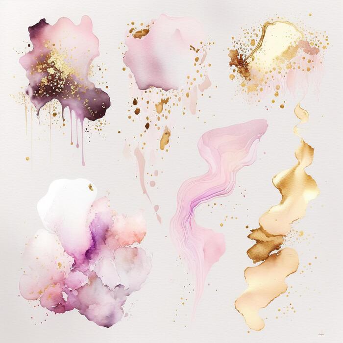 Gold Watercolor Splash Stock Photos, Images and Backgrounds for Free ...