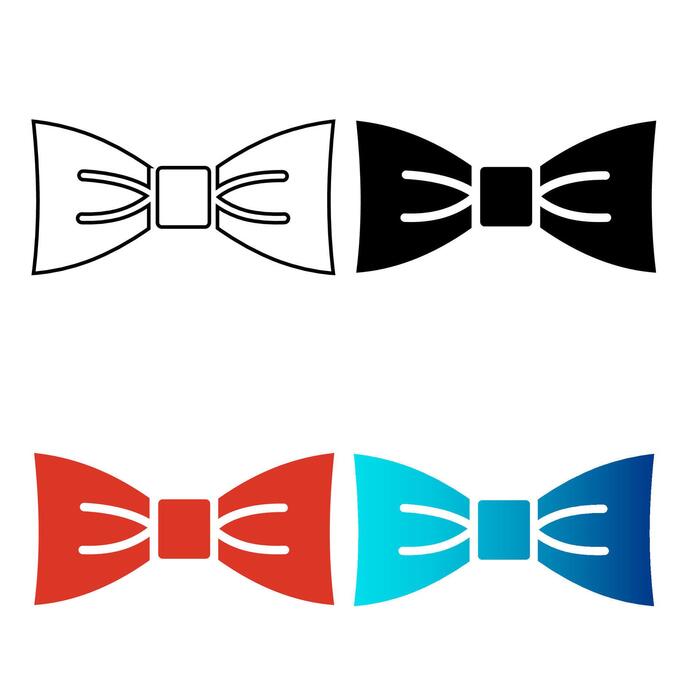 Bow Tie Silhouette Vector Art, Icons, and Graphics for Free Download