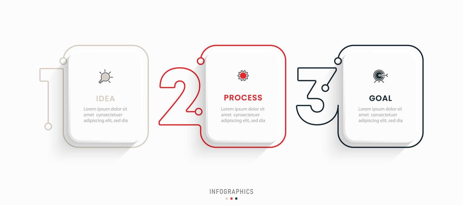 3 Process Vector Art, Icons, and Graphics for Free Download