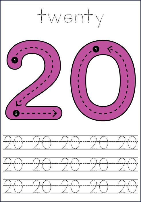 Writing Numbers Vector Art, Icons, and Graphics for Free Download
