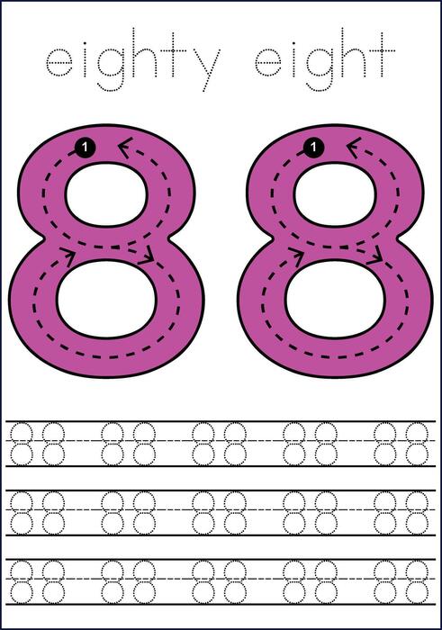 Page 4 | Tracing Letters And Numbers Vector Art, Icons, and Graphics ...
