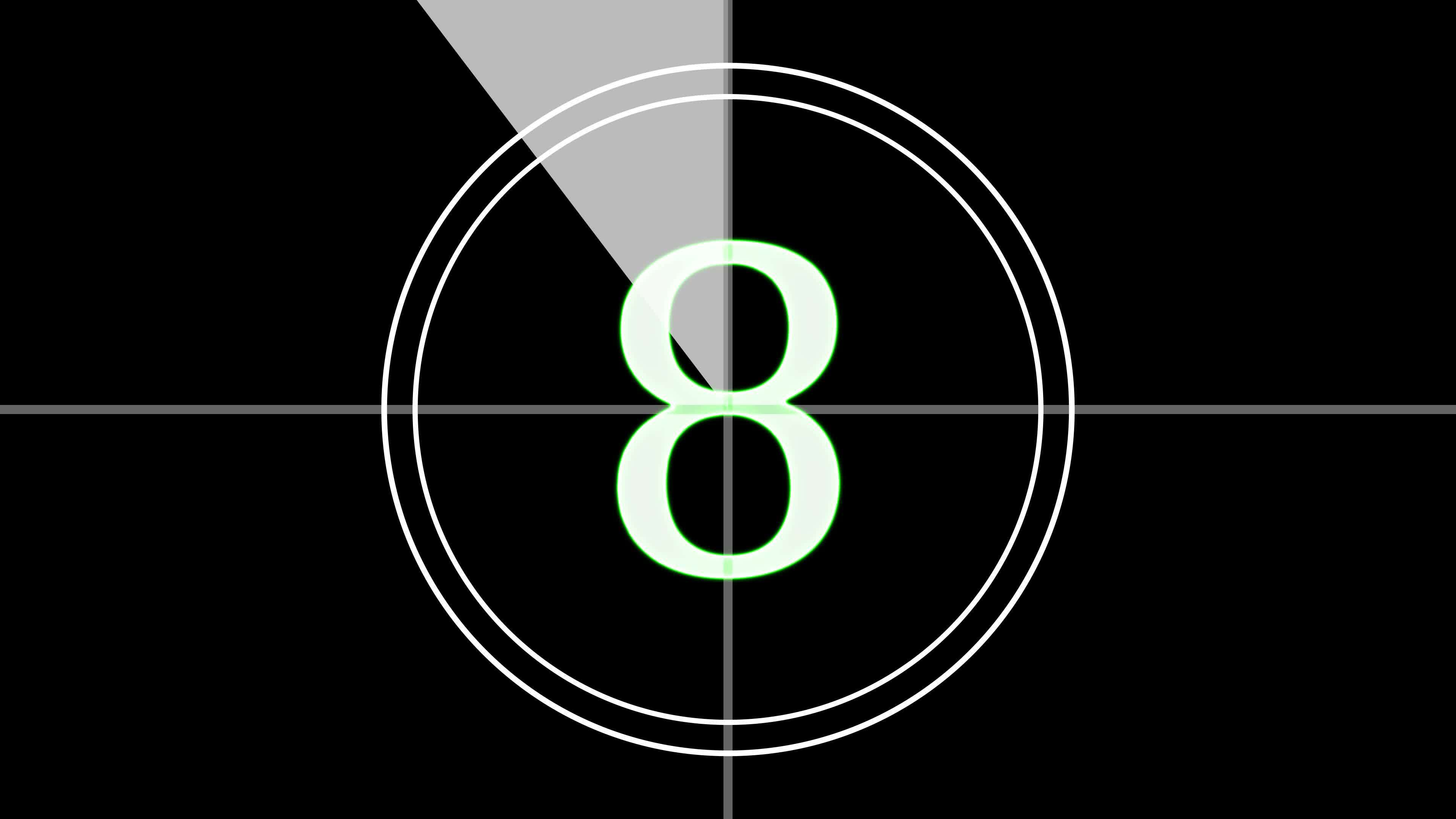 Countdown concept, creative animation of a time counter counting down numbers of seconds ...