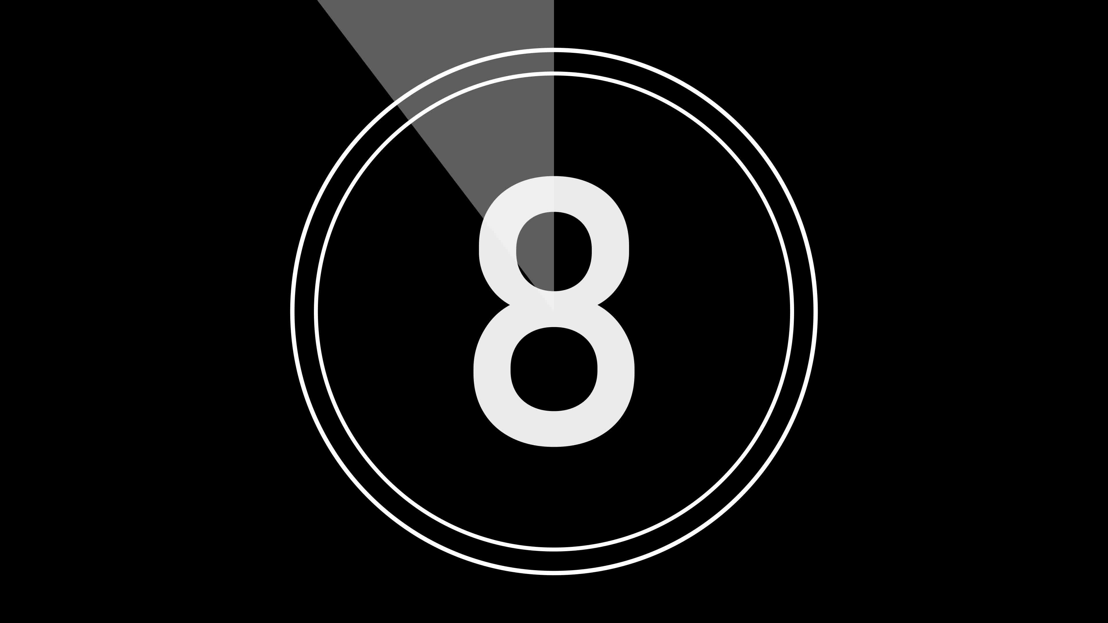 Countdown concept, creative animation of a time counter counting down numbers of seconds ...