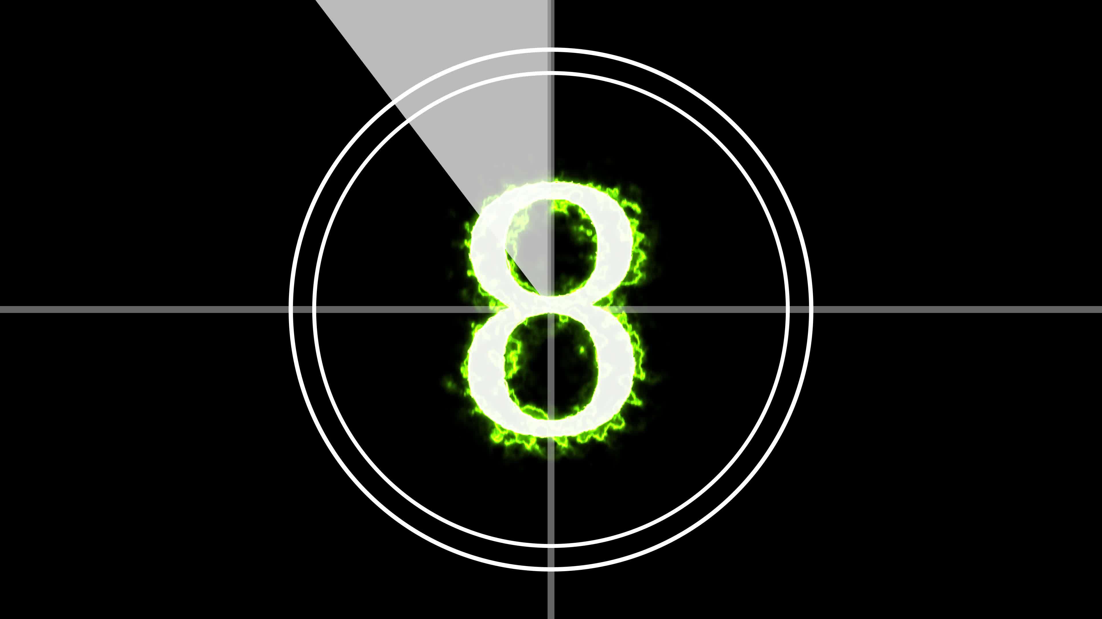 Countdown concept, creative animation of a time counter counting down ...