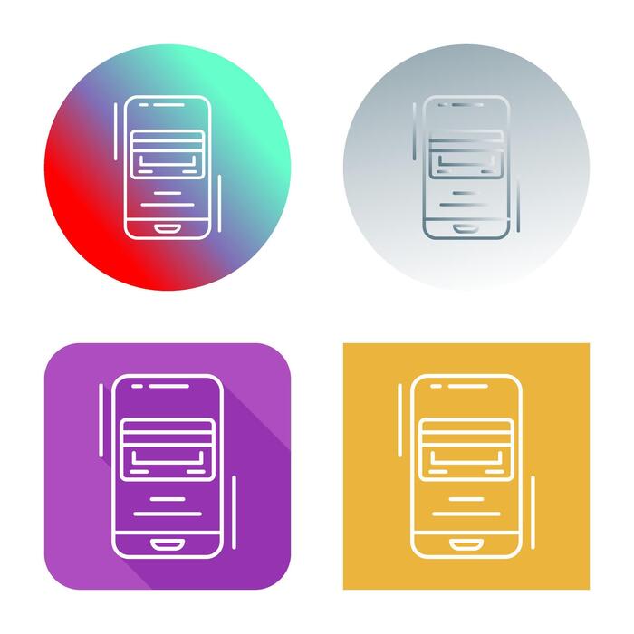 Mobile App Icon Mockup Vector Art, Icons, and Graphics for Free Download