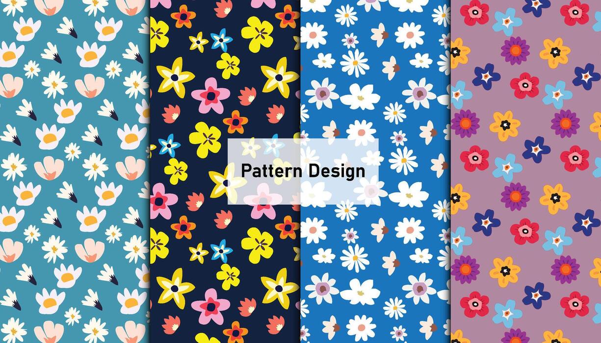 Floral Flower Pattern Vector Art, Icons, and Graphics for Free Download