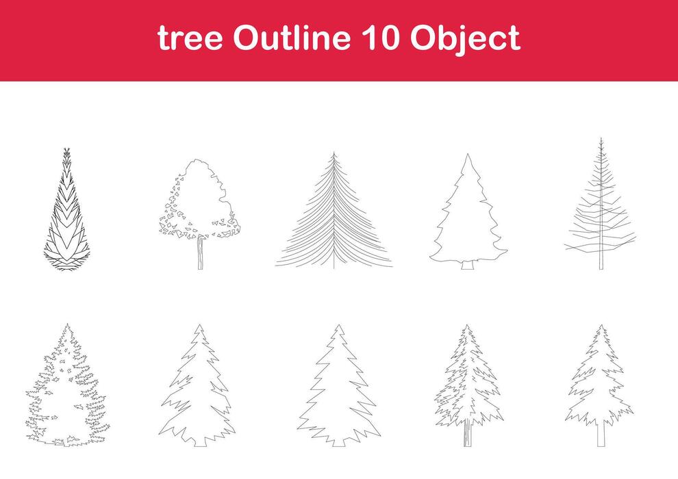 Tree Outline Vector Art, Icons, and Graphics for Free Download