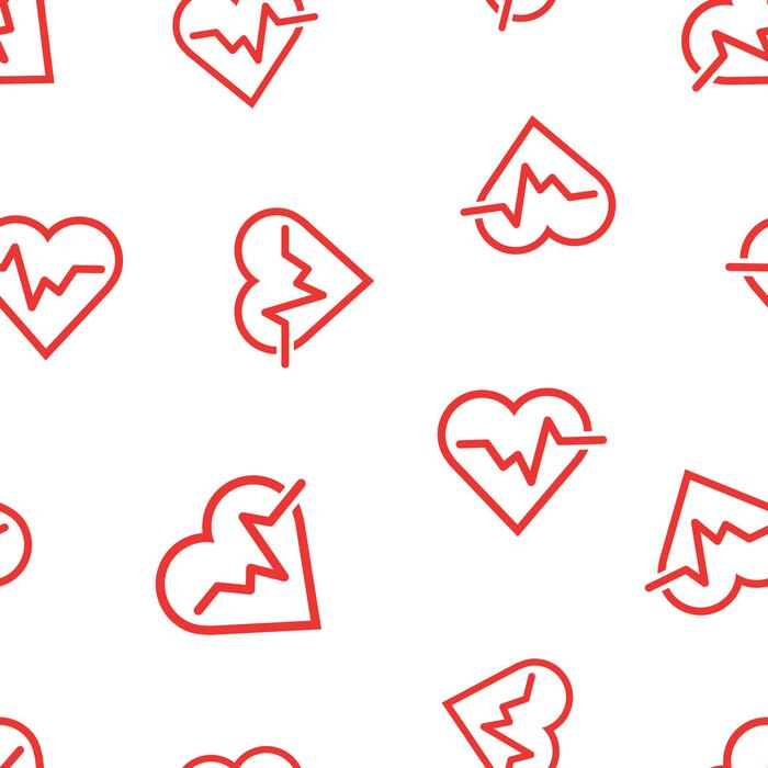 Heartbeat Pattern Vector Art, Icons, and Graphics for Free Download