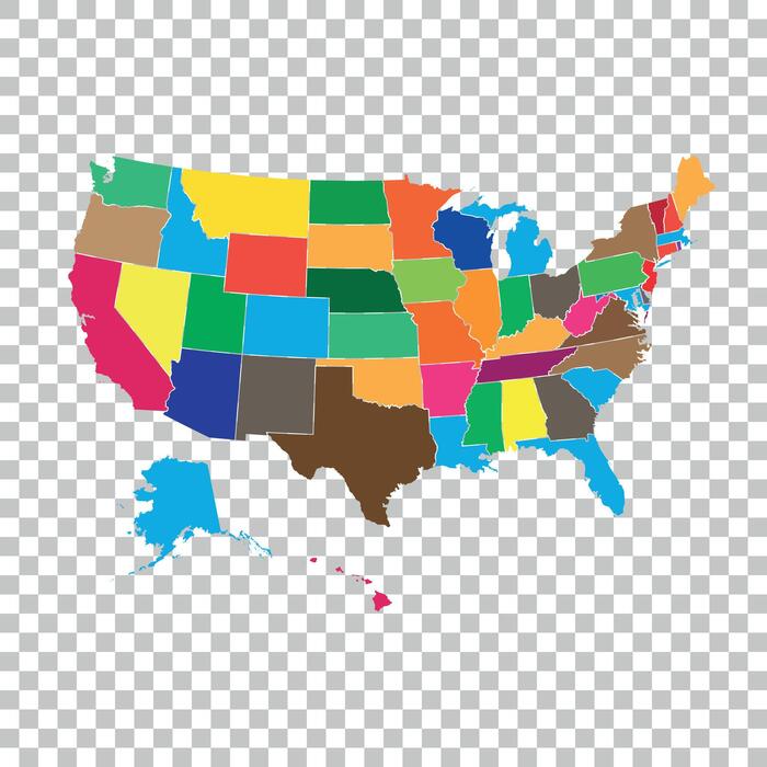 United States Of America Map Vector Art, Icons, and Graphics for Free ...