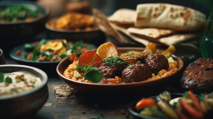 Middle Eastern Cuisine Stock Photos, Images and Backgrounds for Free ...