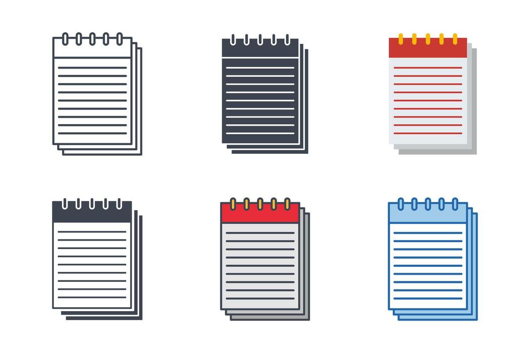 Notepad Logo Vector Art, Icons, and Graphics for Free Download