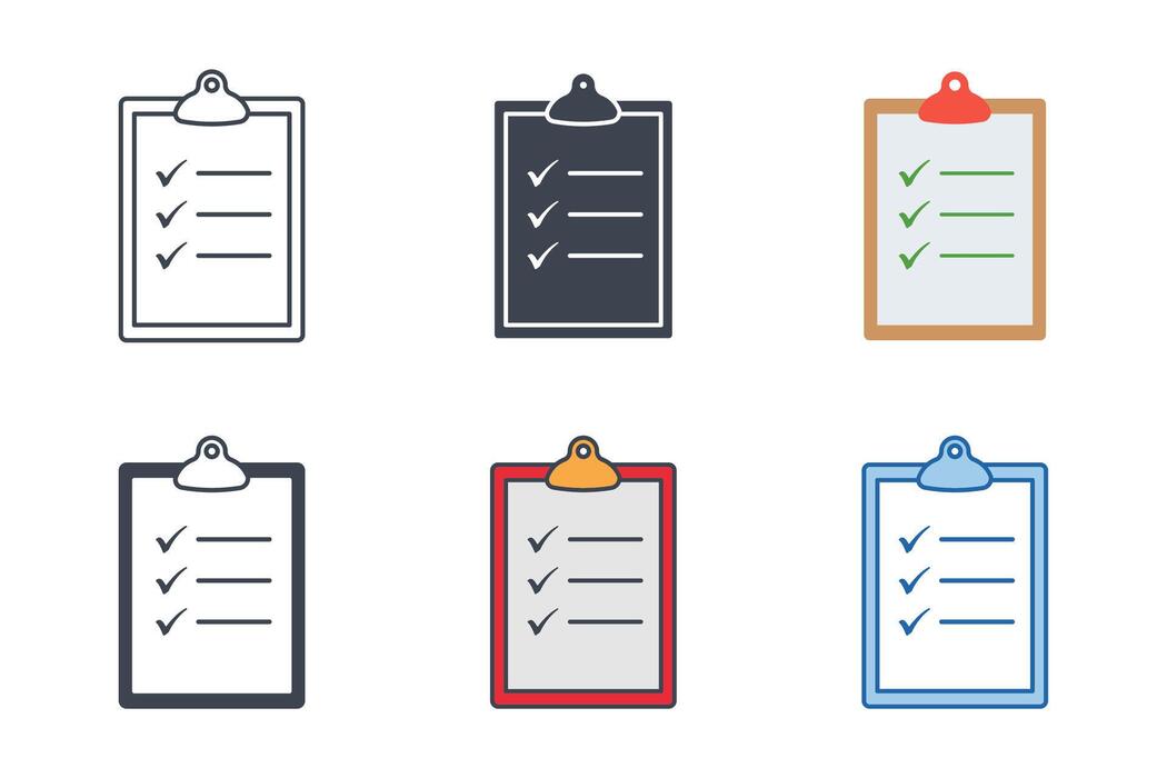 Checklist Symbols Vector Art, Icons, and Graphics for Free Download