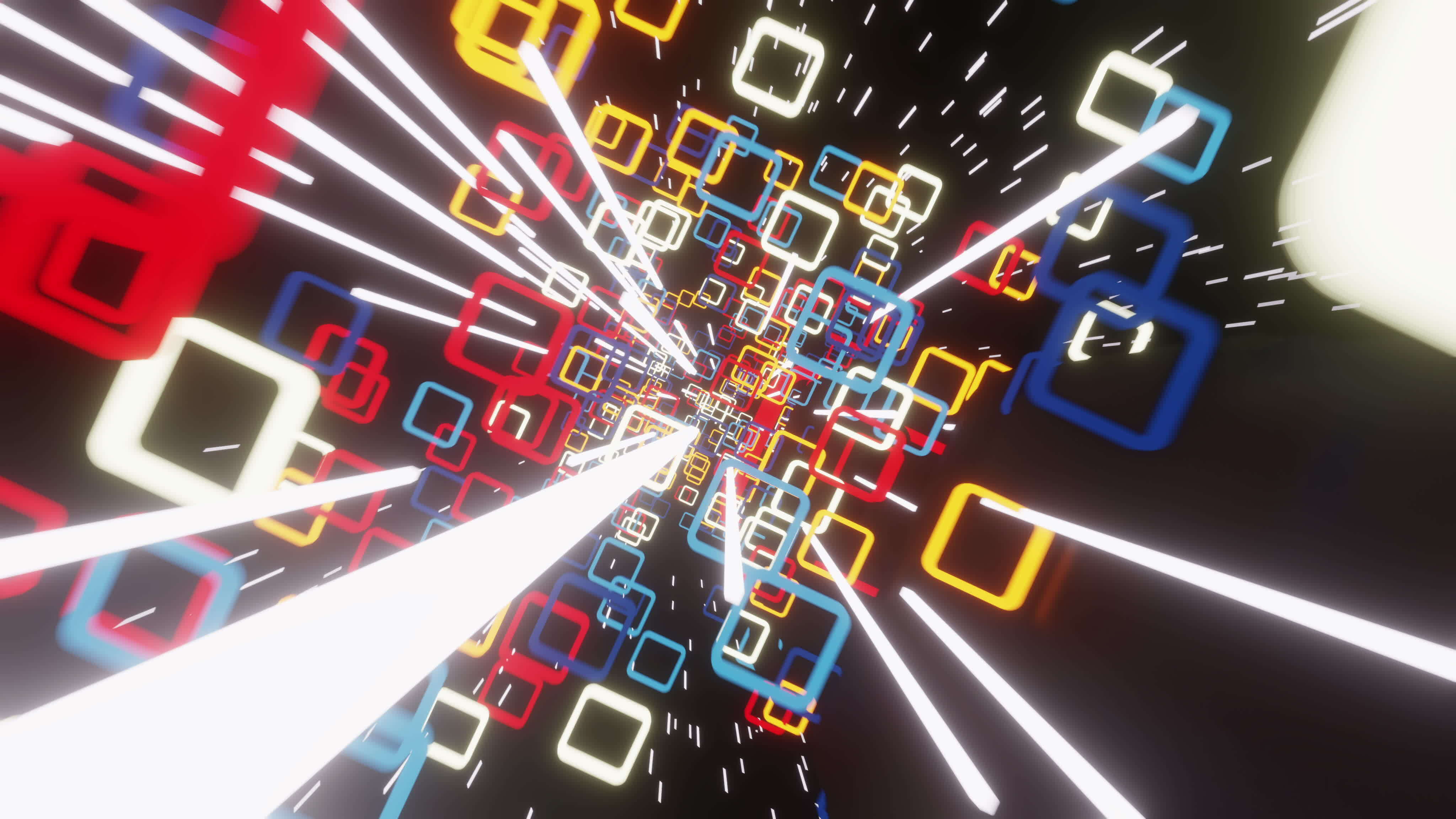 Visual Neon square looping 26232694 Stock Video at Vecteezy