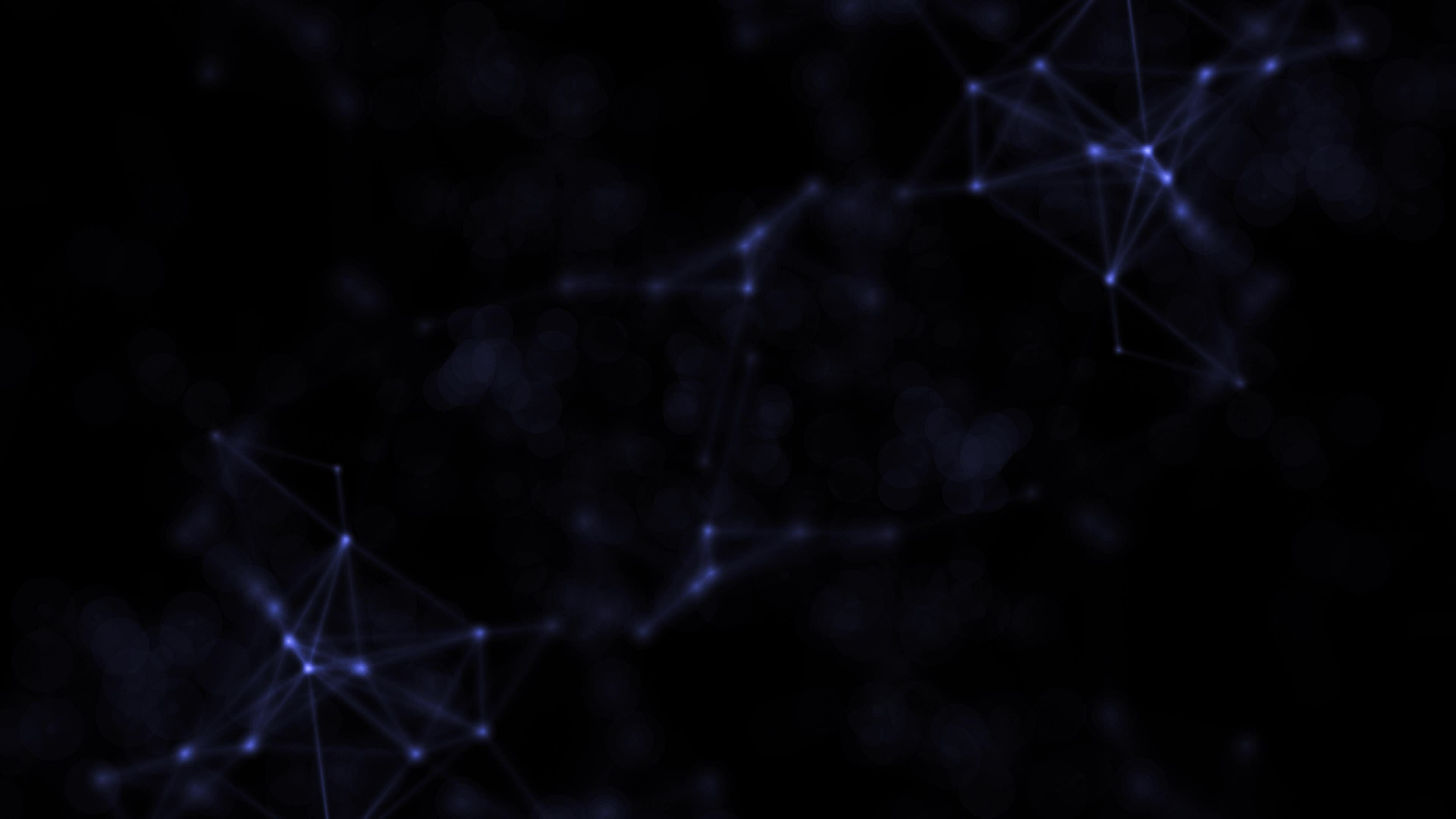 Digital Blue Background With Dots And Lines Big Data Visualization Network Connection Structure