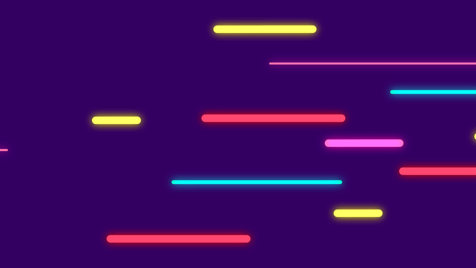 Seamless Loop Of 2d Animation Of Glowing Horizontal Lines Deep Blues And Vibrant Purples Make