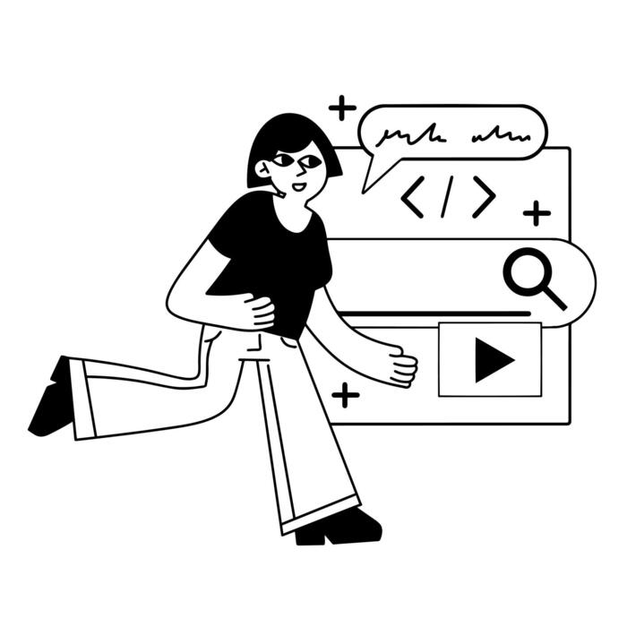 Female Programmer Vector Art, Icons, and Graphics for Free Download