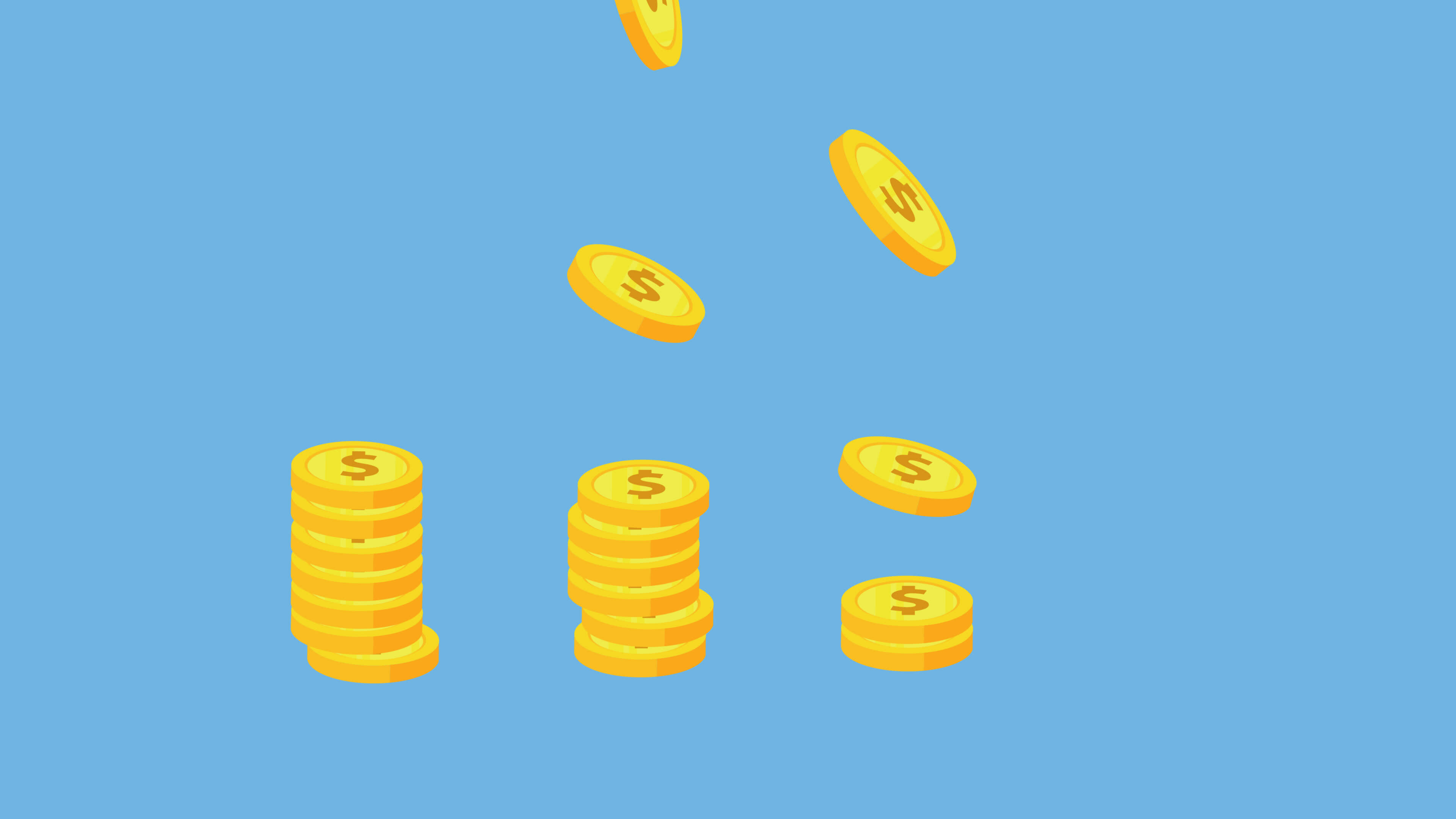 Coins Falling Animations For Powerpoint