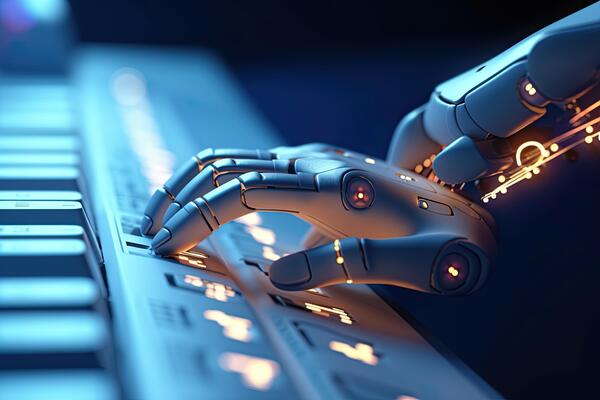 Robot Typing Stock Photos, Images and Backgrounds for Free Download