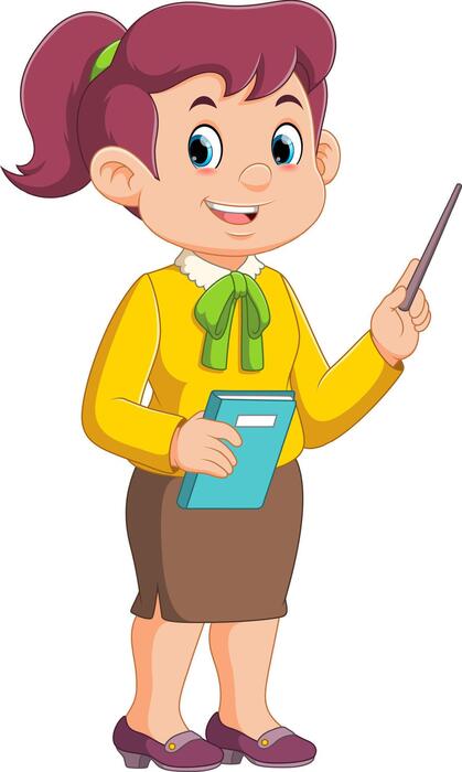 Teacher Cartoon Vector Art, Icons, and Graphics for Free Download