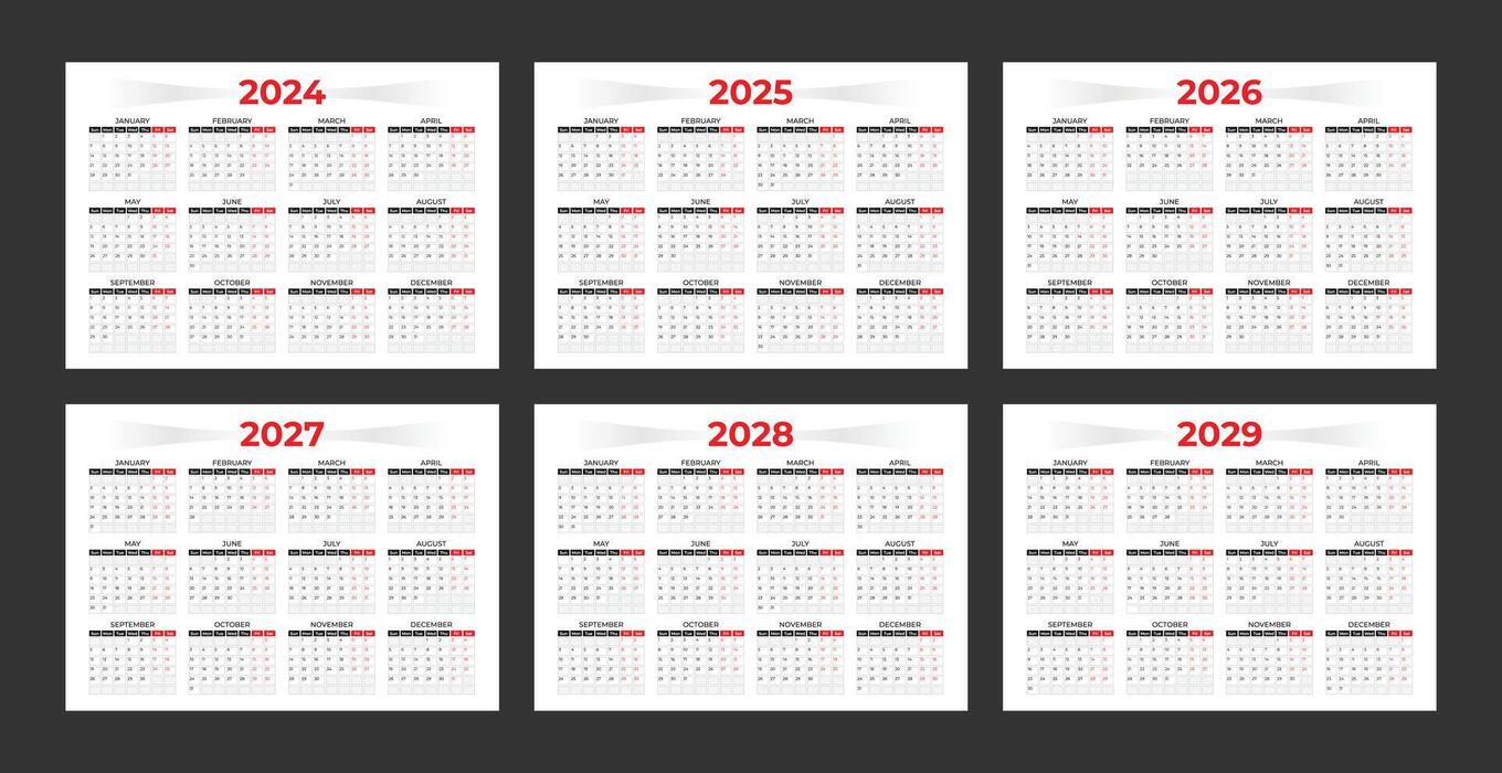 Calendar 2025 SVGs for Free Download