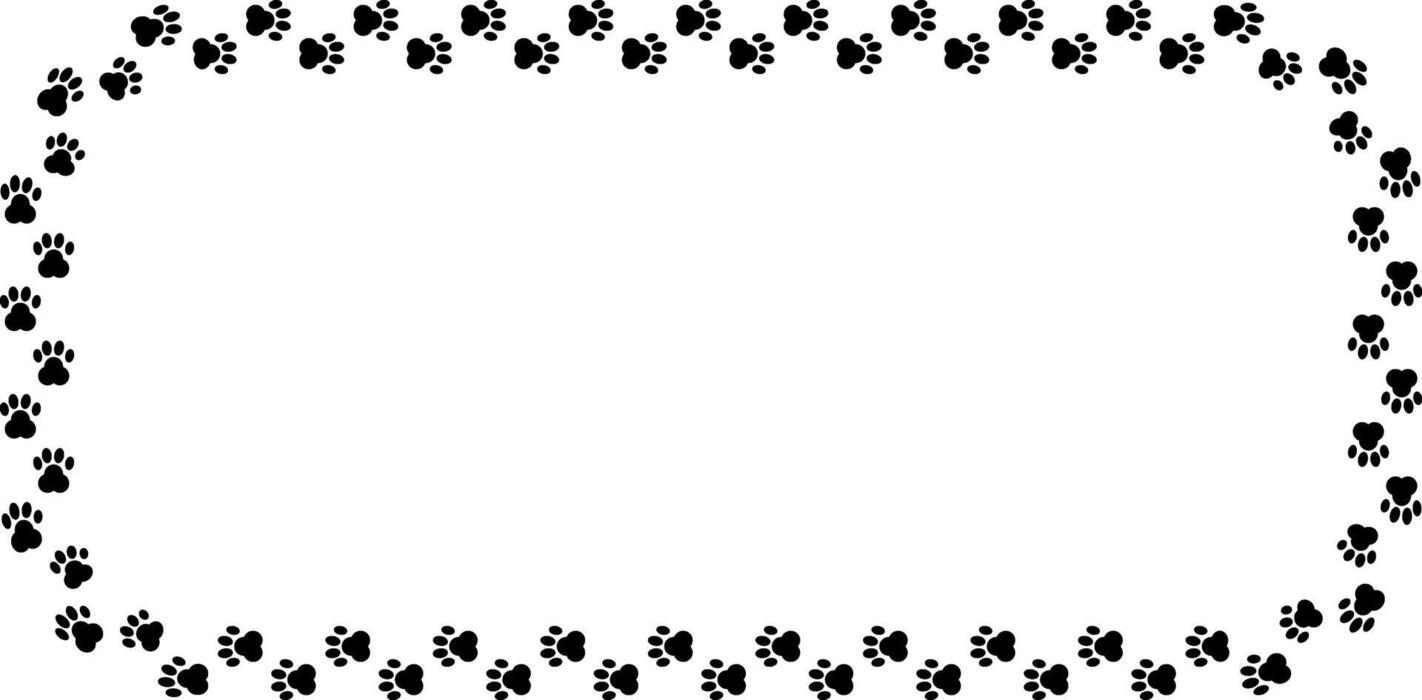 Paw Print Frame Vector Art, Icons, and Graphics for Free Download