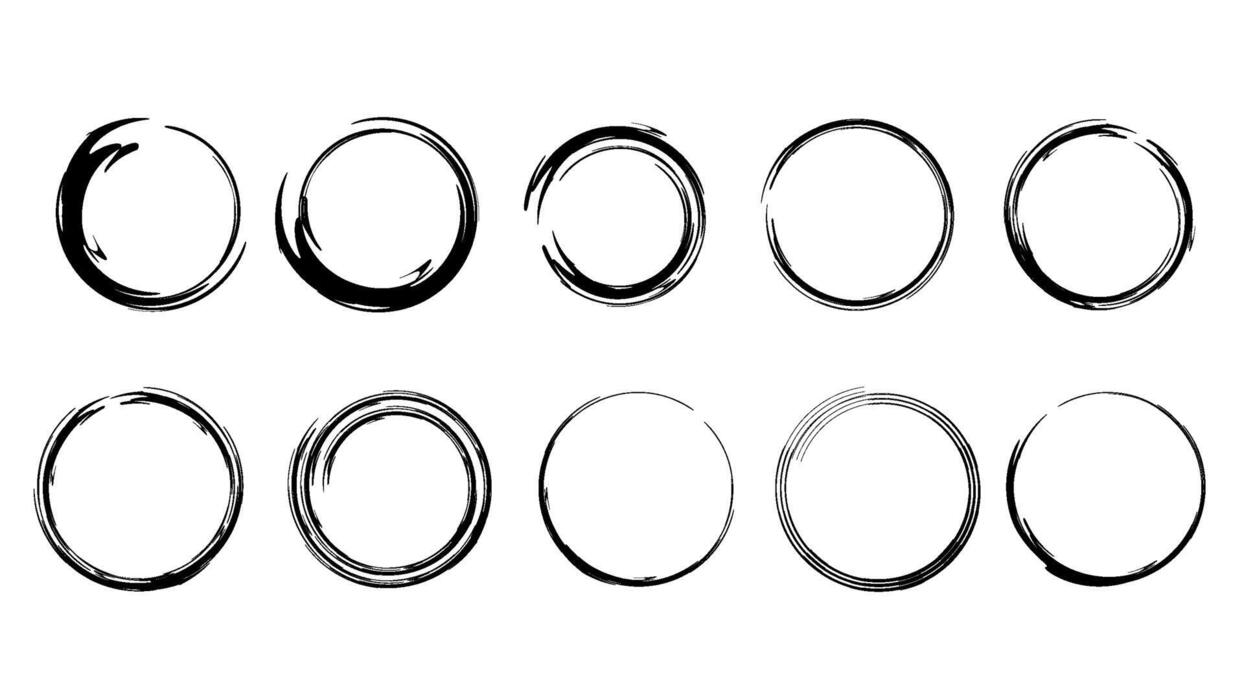 Hand Drawn Circle Vector Art, Icons, and Graphics for Free Download