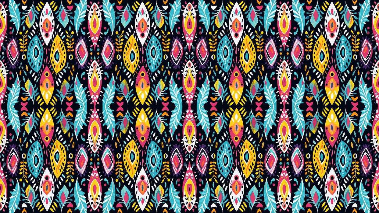 Boho Seamless Pattern Vector Art Icons And Graphics For Free Download