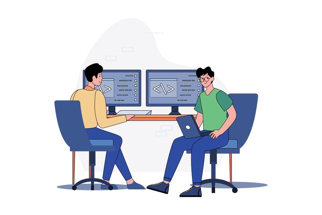 Programming Team Vector Art, Icons, and Graphics for Free Download
