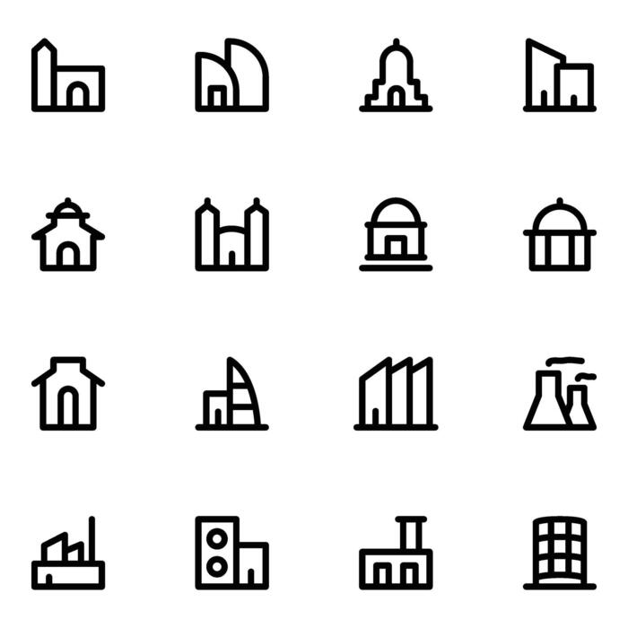 Architecture Icons Vector Art, Icons, and Graphics for Free Download