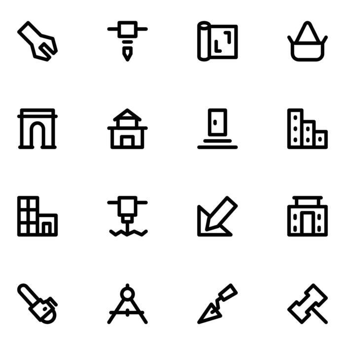 Architecture Icons Vector Art, Icons, and Graphics for Free Download