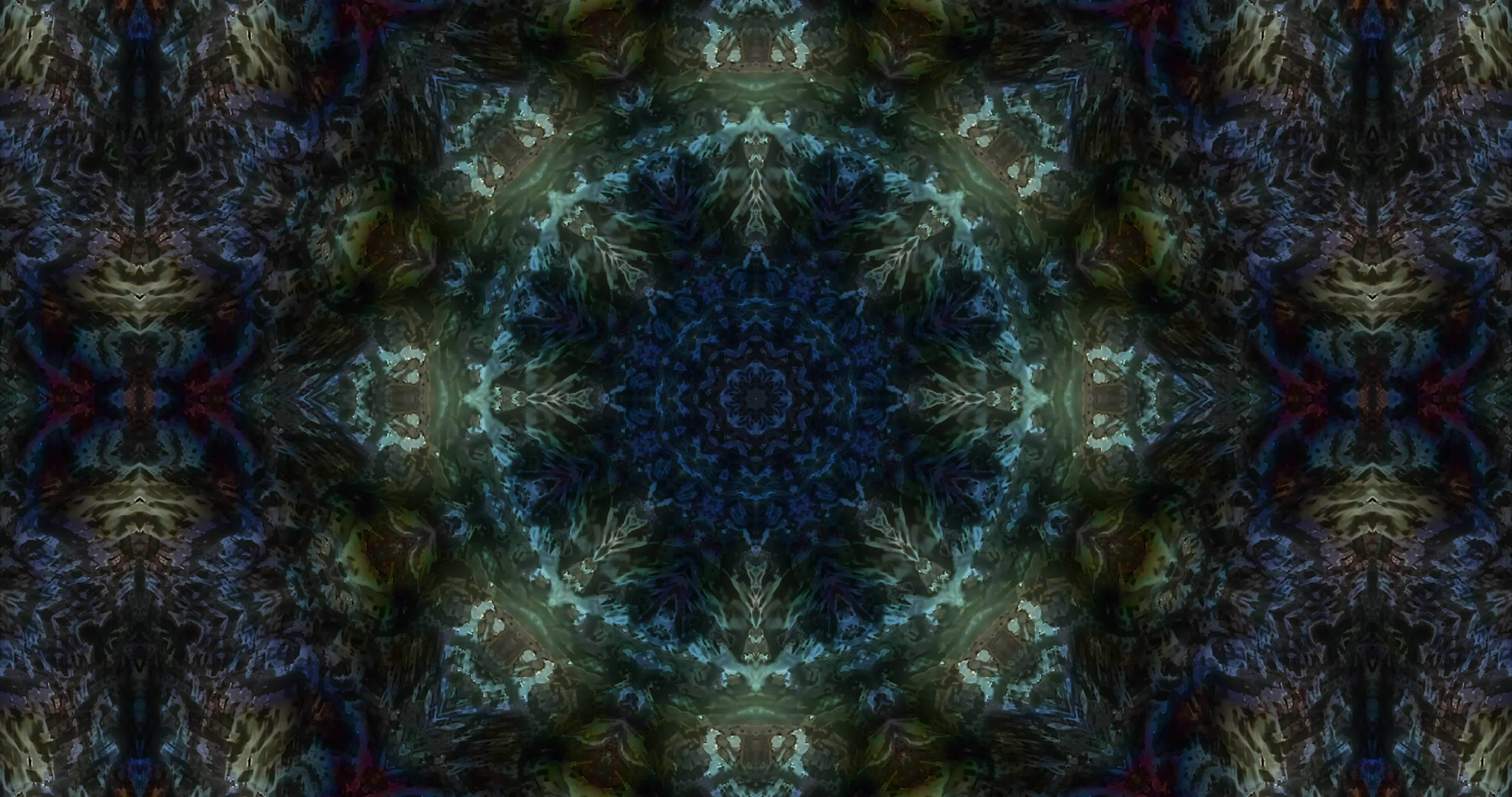 Abstract Kaleidoscope Animation Abstract Geometric Background