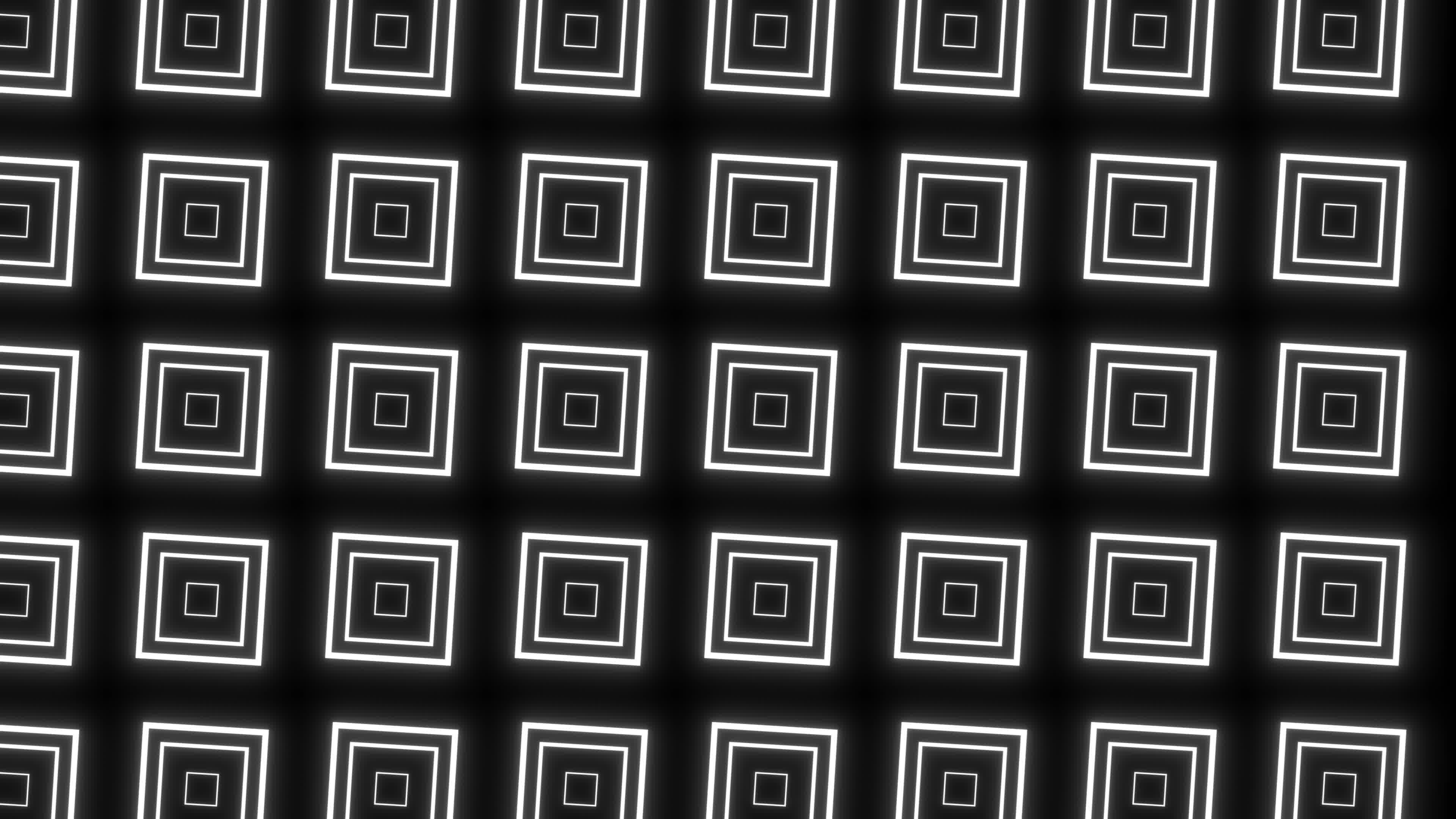 Geometric Shape Pattern Animation On Dark Black Background. Seamless ... Geometric Shape Pattern Animation On Dark Black Background. Seamless ...