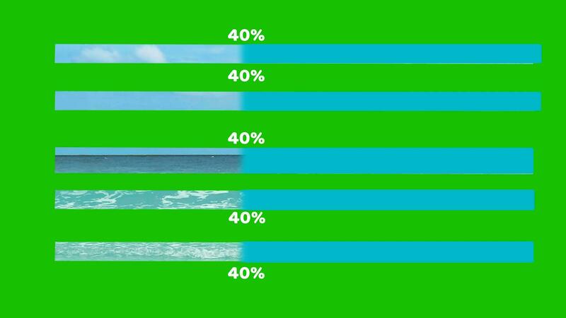 Progress bar animation five pack blue sky white cloud on sea with ... Progress bar animation five pack blue sky white cloud on sea with ...