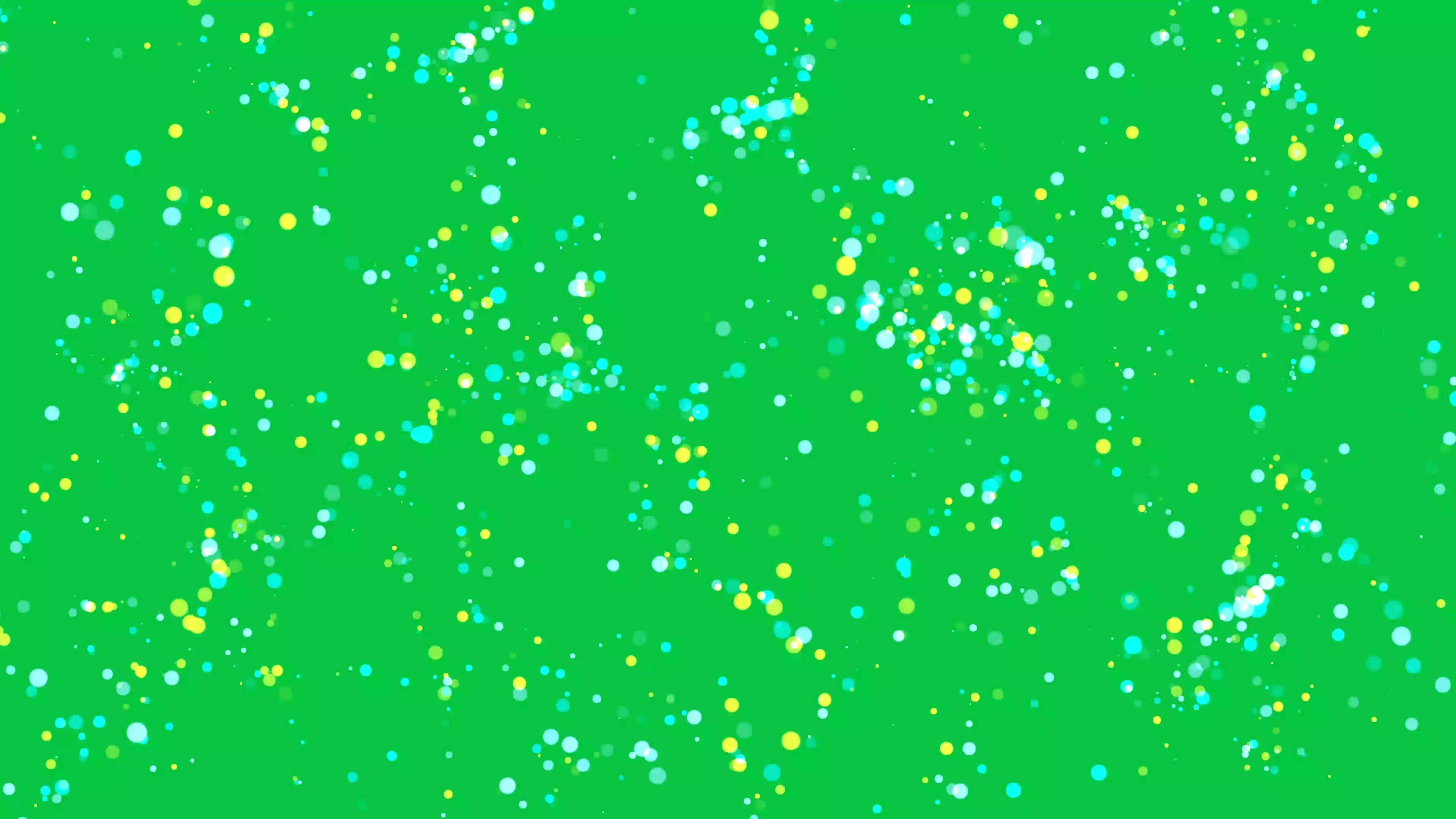 Colorful round dots moving particle animation overlay effect on green screen background 26420305 ...
