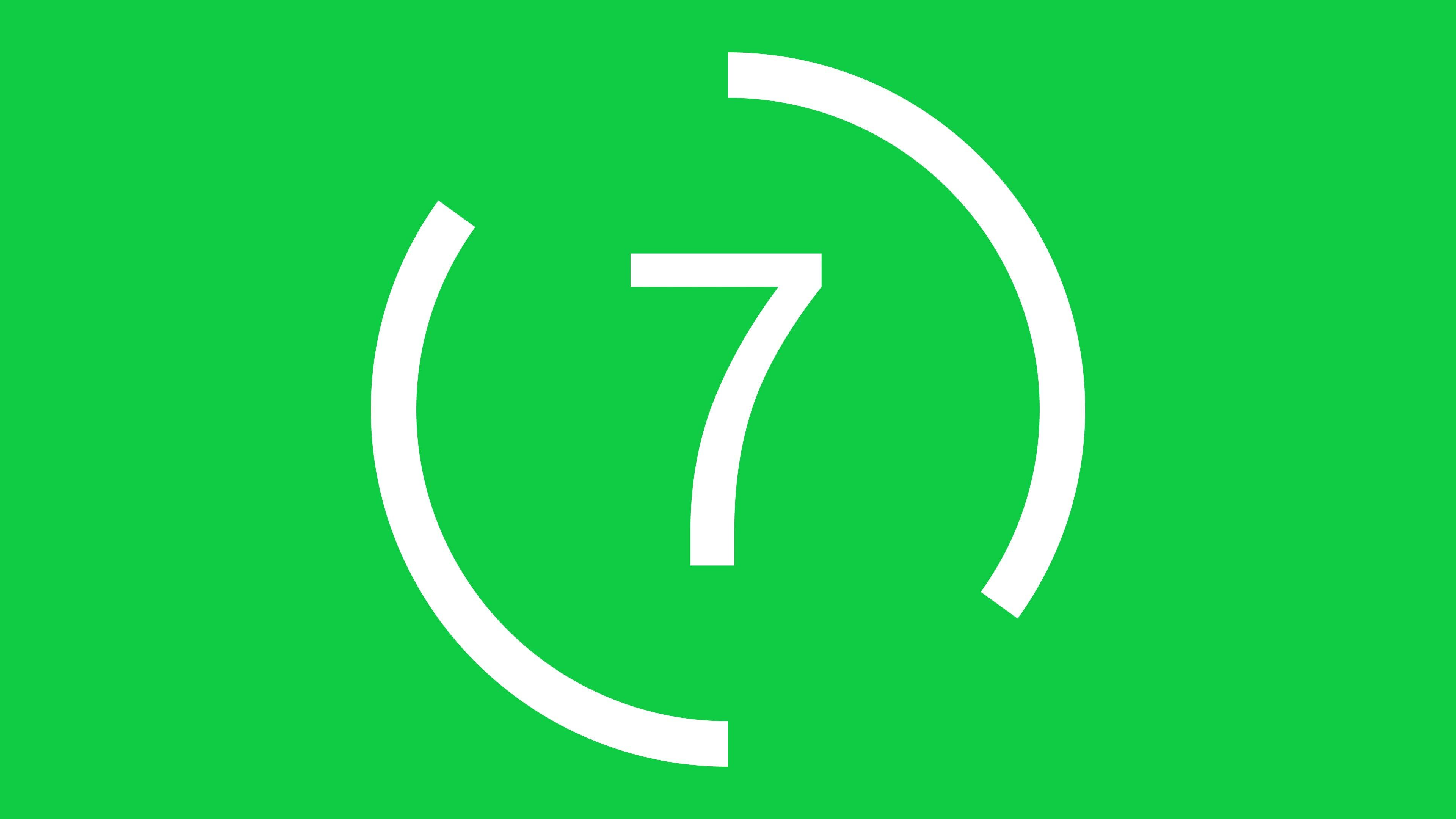 10 Seconds Countdown Timer Animation With Split Elapsed Circle Effect