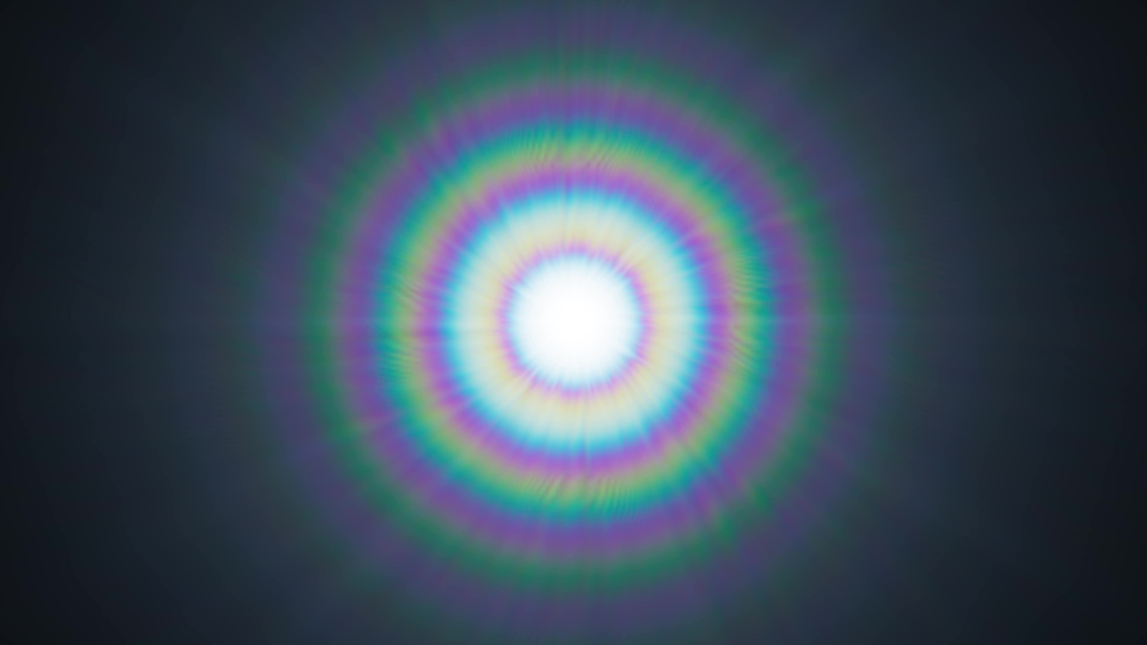 Halo rainbow circular lens flare with ray. 2D computer rendering animation 26431423 Stock Video ...