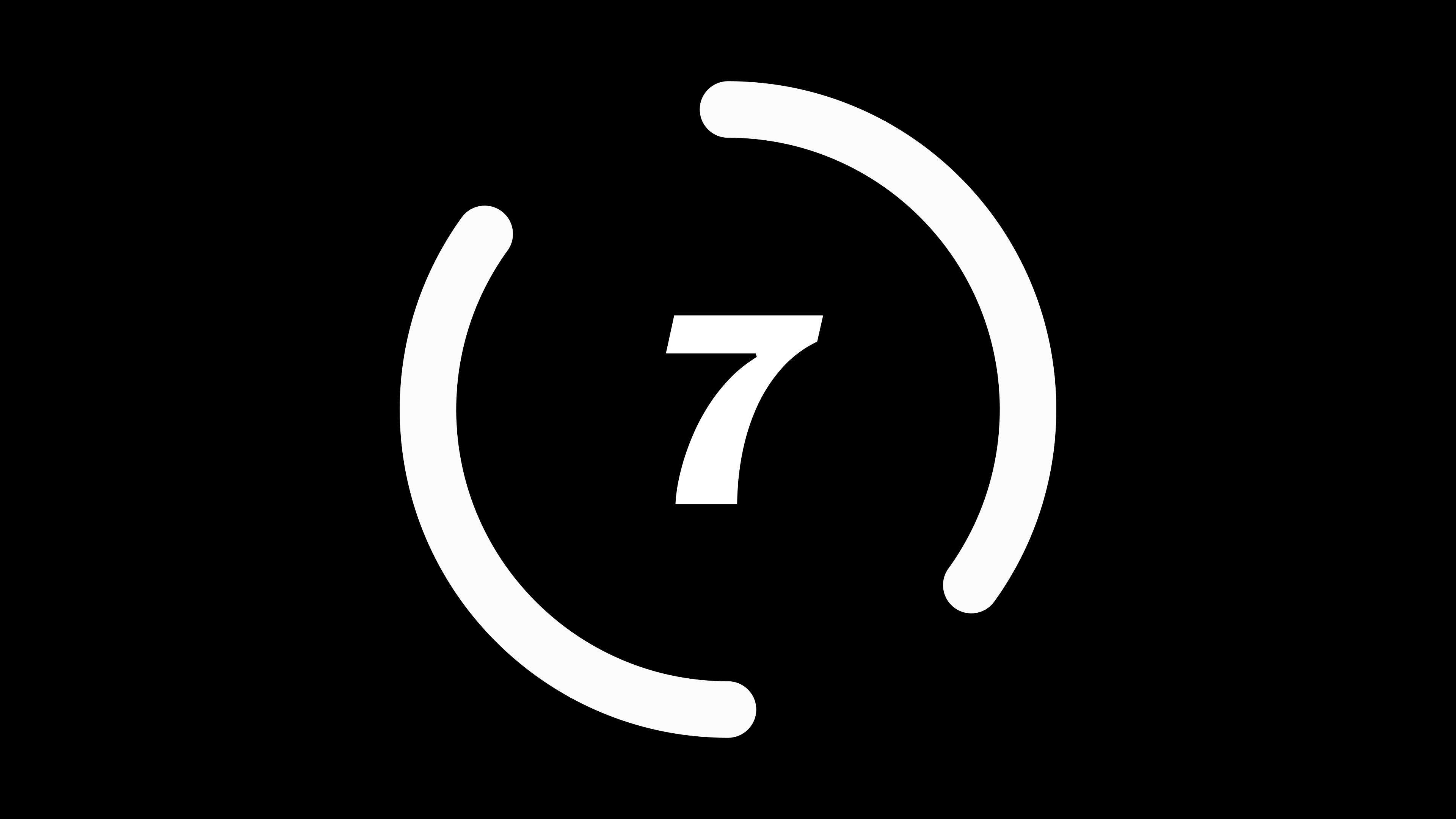 10 Seconds Timer Animation With Split Elapsed Blinking Circle Effect In