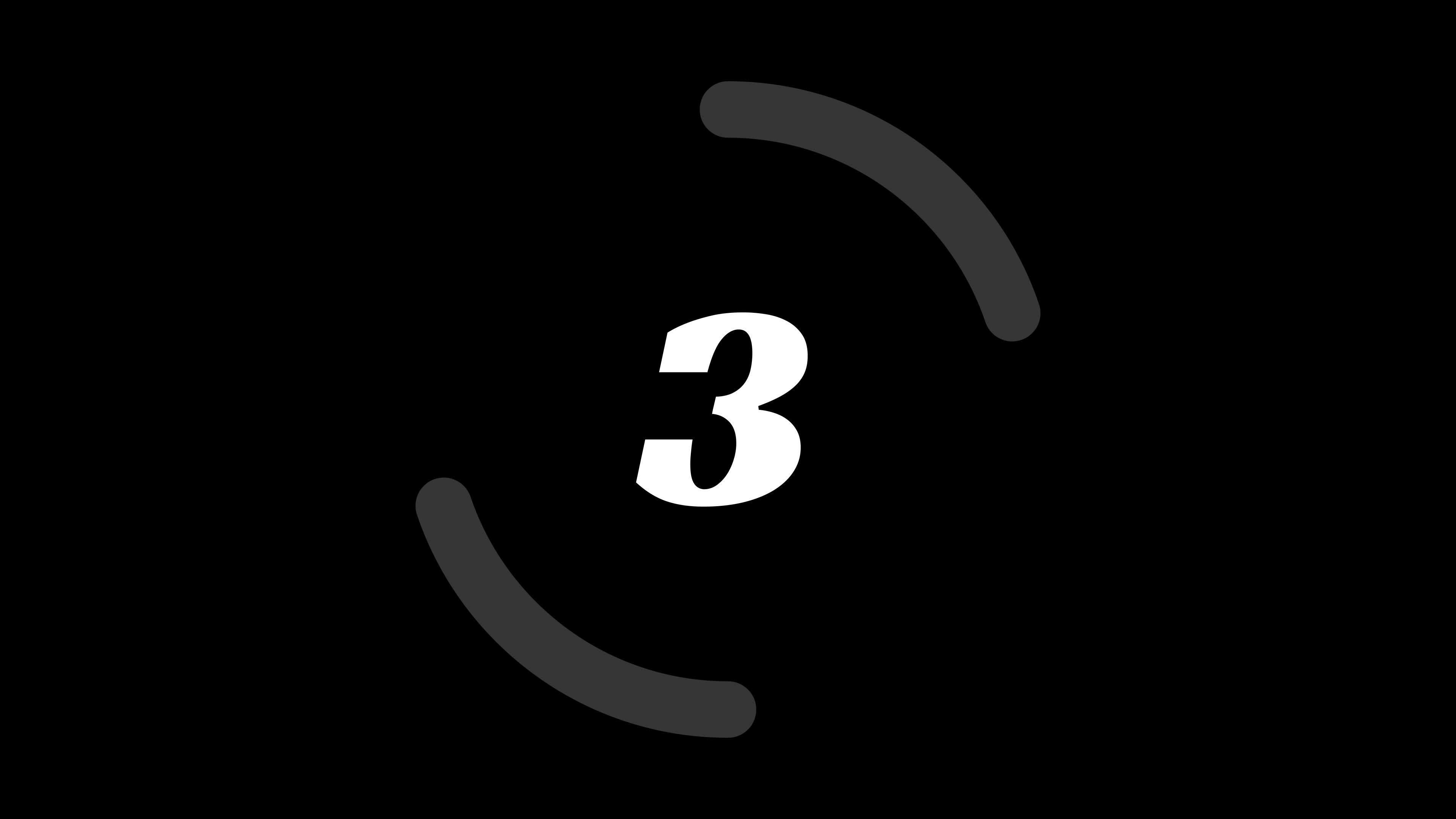 5 Seconds Timer Animation With Split Elapsed Blinking Circle Effect In