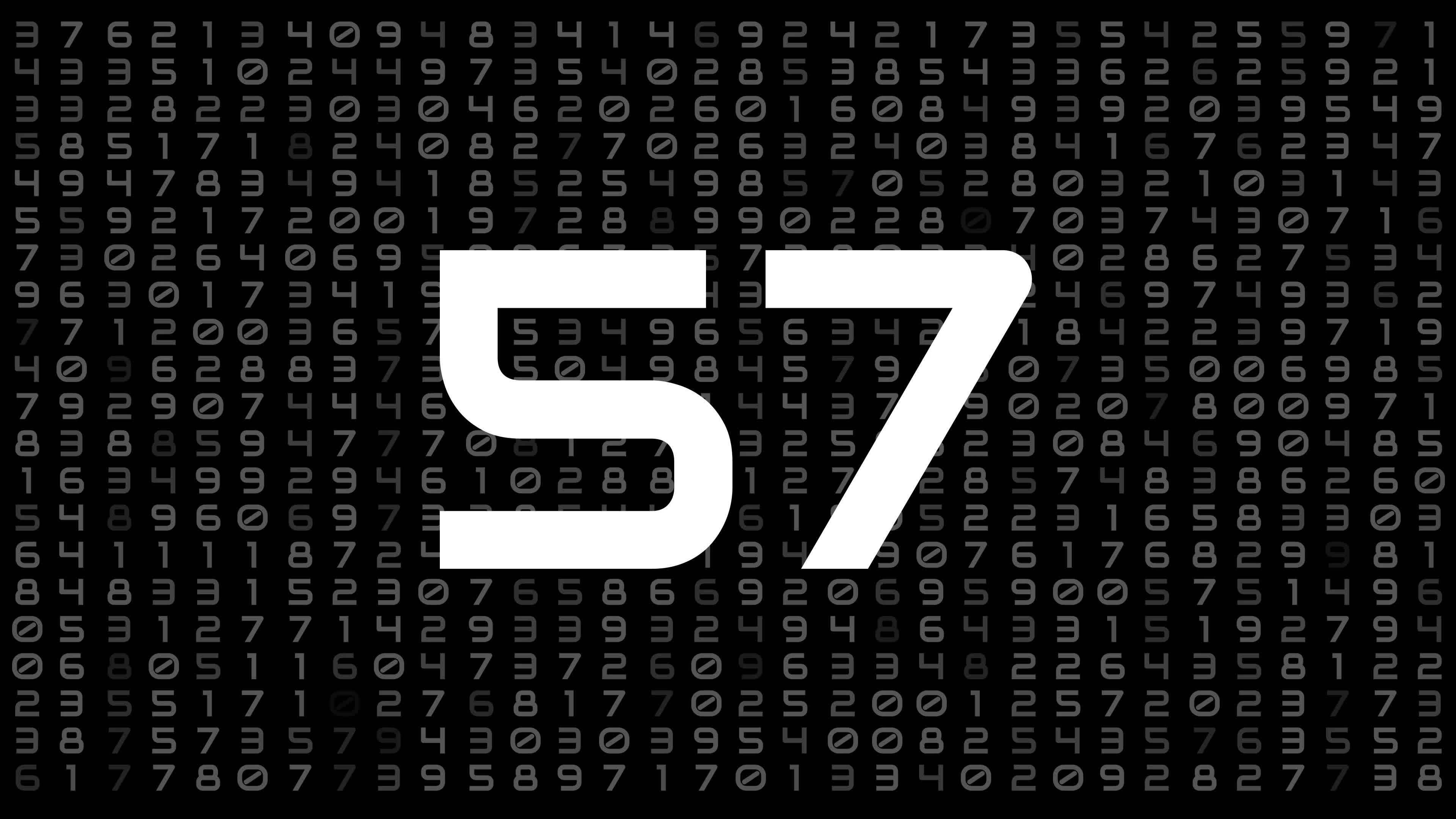 1 Minute Countdown Timer Animation With Matrix Number Effect In Black