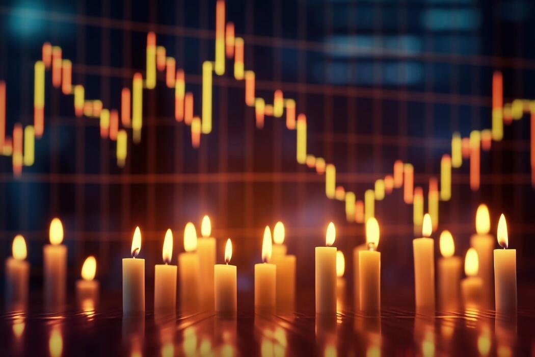 Candlestick Graph Stock Photos, Images and Backgrounds for Free Download