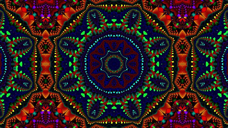 3D kaleidoscope mandala, Abstract background, Beautiful art colorful Pattern, 3D animation ...