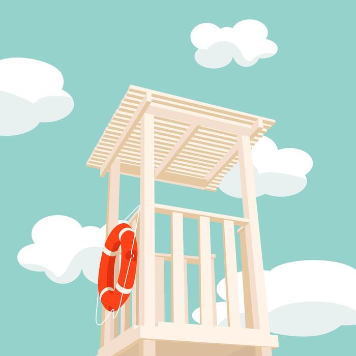 Lifeguard Tower Vector Art, Icons, and Graphics for Free Download