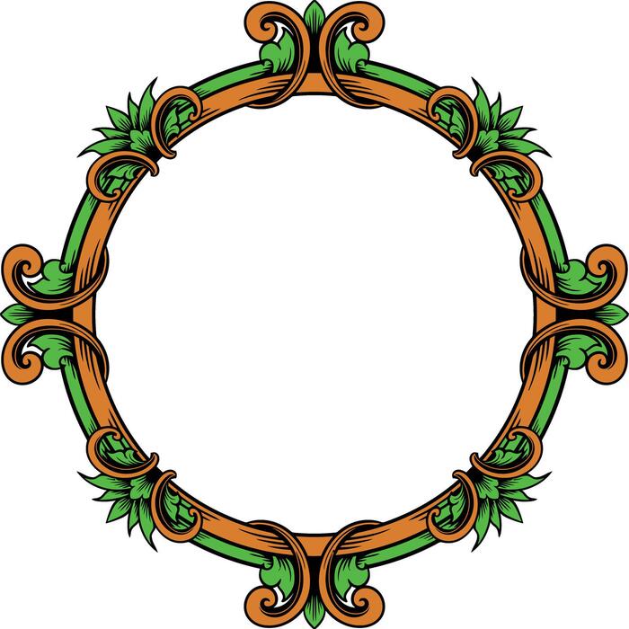Vine Circle Border Vector Art, Icons, and Graphics for Free Download