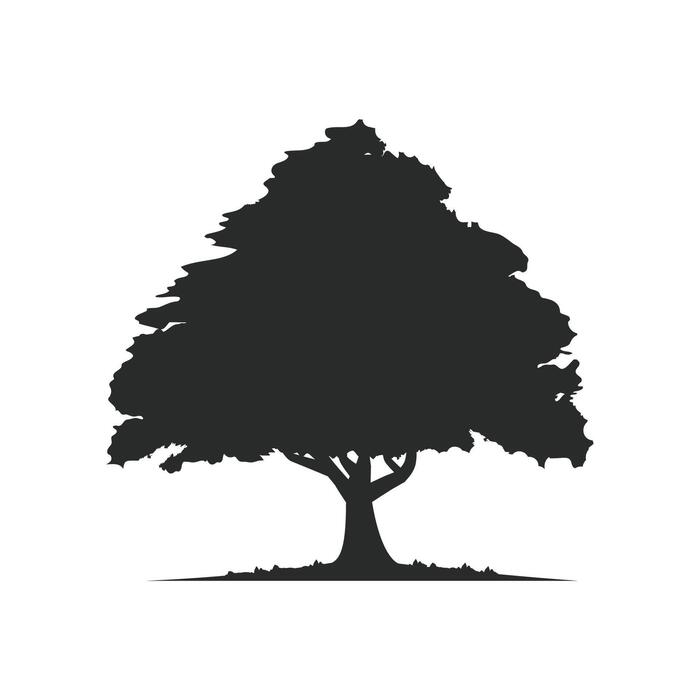 Simple Tree Silhouette Vector Art, Icons, and Graphics for Free Download