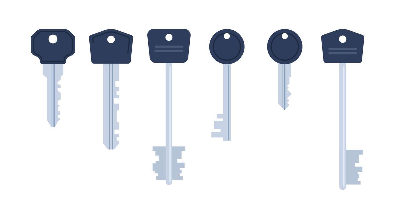Set Of Keys Vector Art, Icons, and Graphics for Free Download